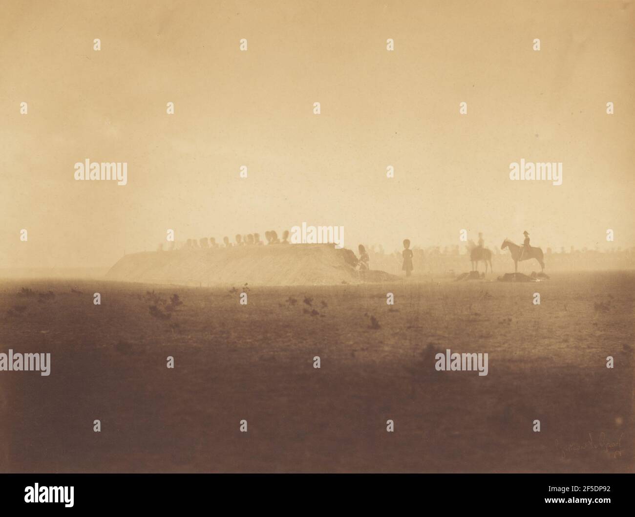 Drill formation, Camp de Châlons. Gustave Le Gray (French, 1820 - 1884 ...