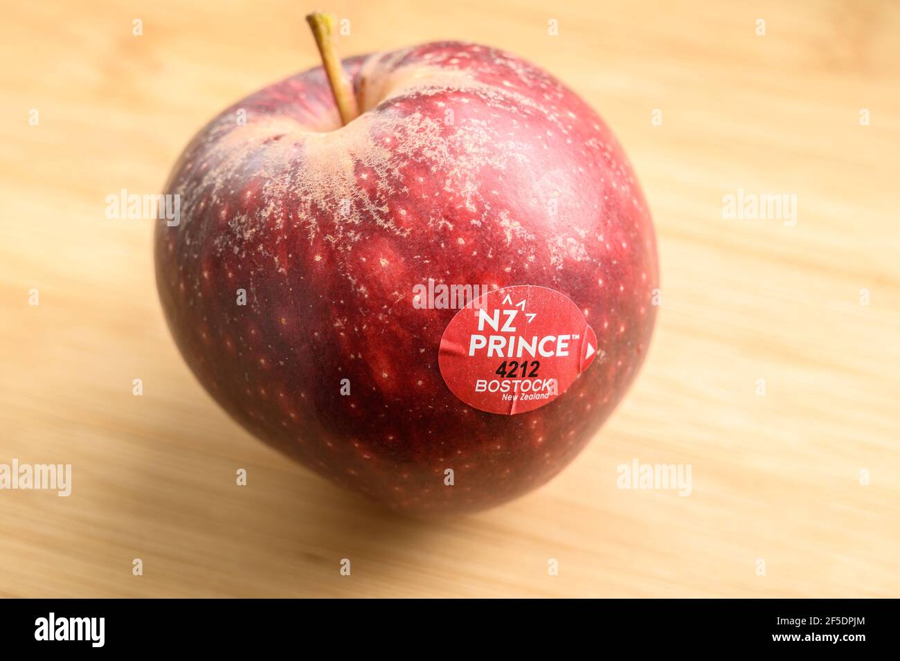 VLADIVOSTOK, RUSSIA - MAY 25, 2020: Apple with PLU code (Price look-up ...