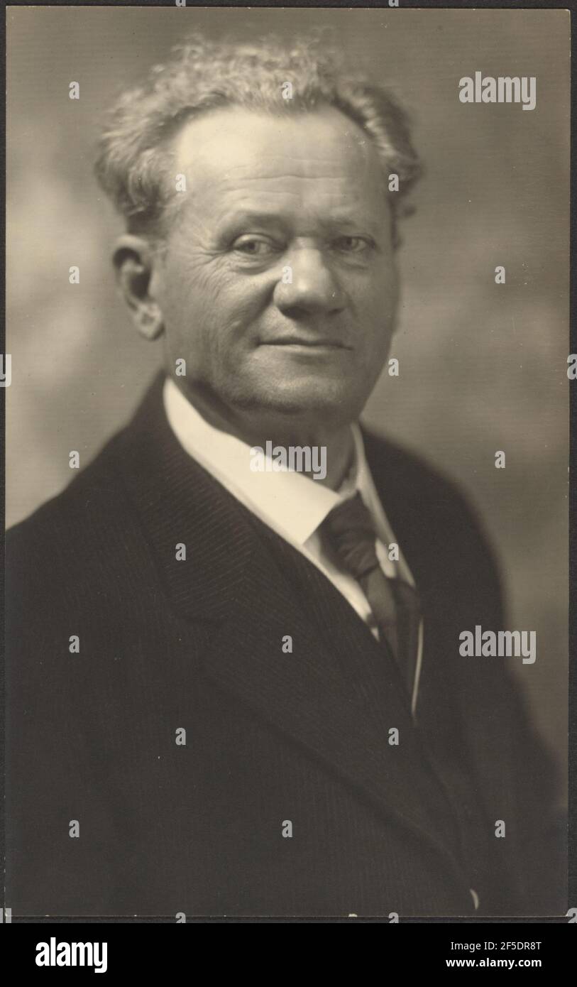 Portrait of a Man in Black Striped Suit. Louis Fleckenstein (American ...