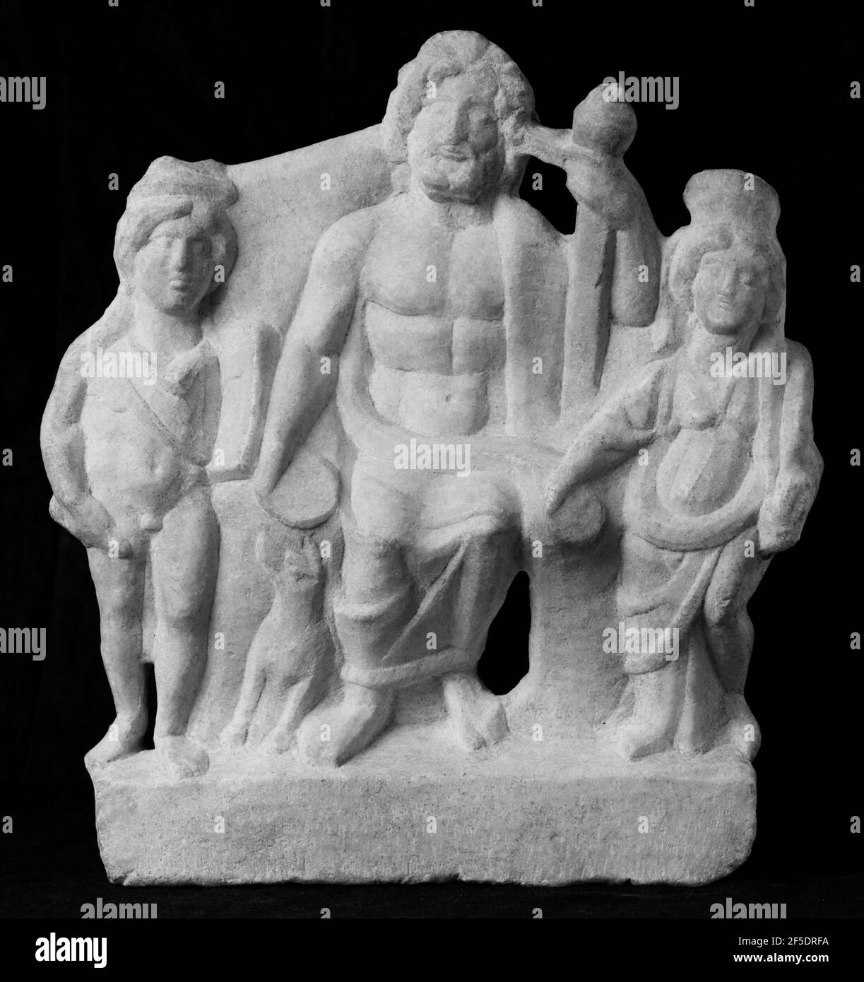 Votive Relief with Zeus, Apollo, and Hera-Tyche. Unknown Stock Photo ...
