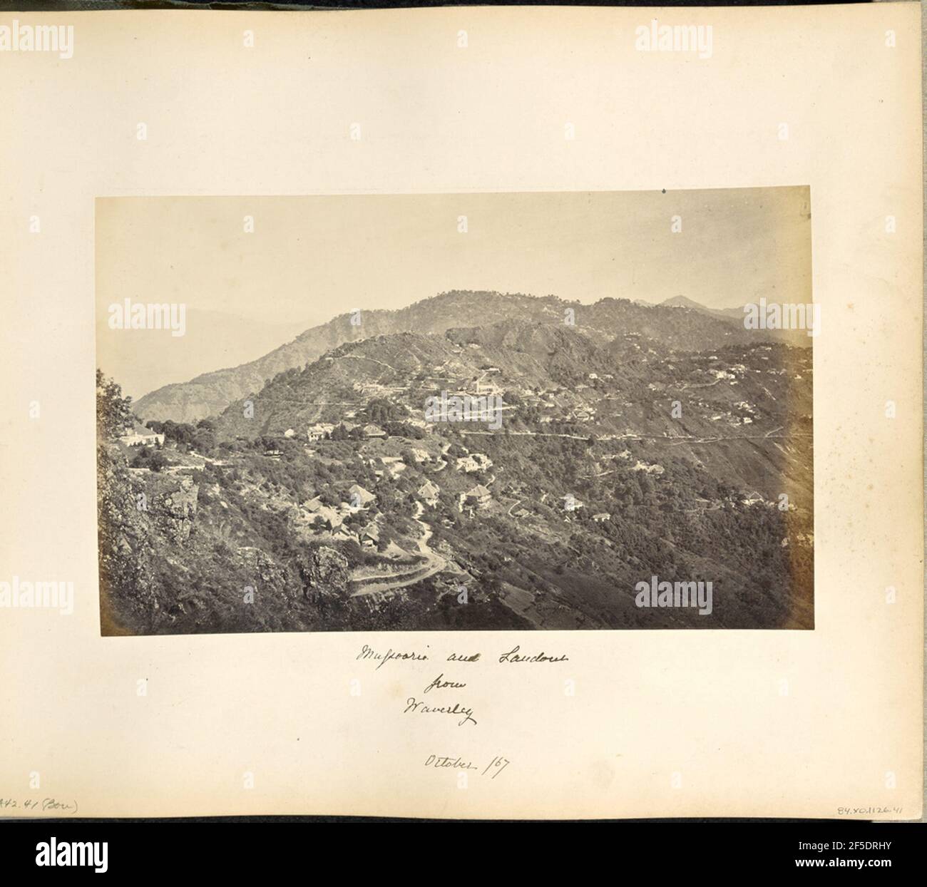 Panoramic View of Mussoorie and Landour, from Waverly Hill, with part ...