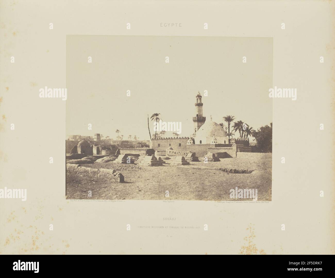 Souâdj. Cimetière Musulman et Tombeau de Mourad-Bey. Félix Teynard ...