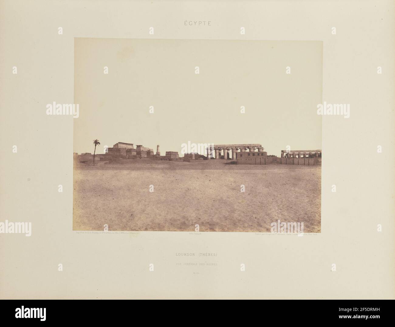 Louksor (Thèbes). Vue Générale des Ruines Stock Photo - Alamy