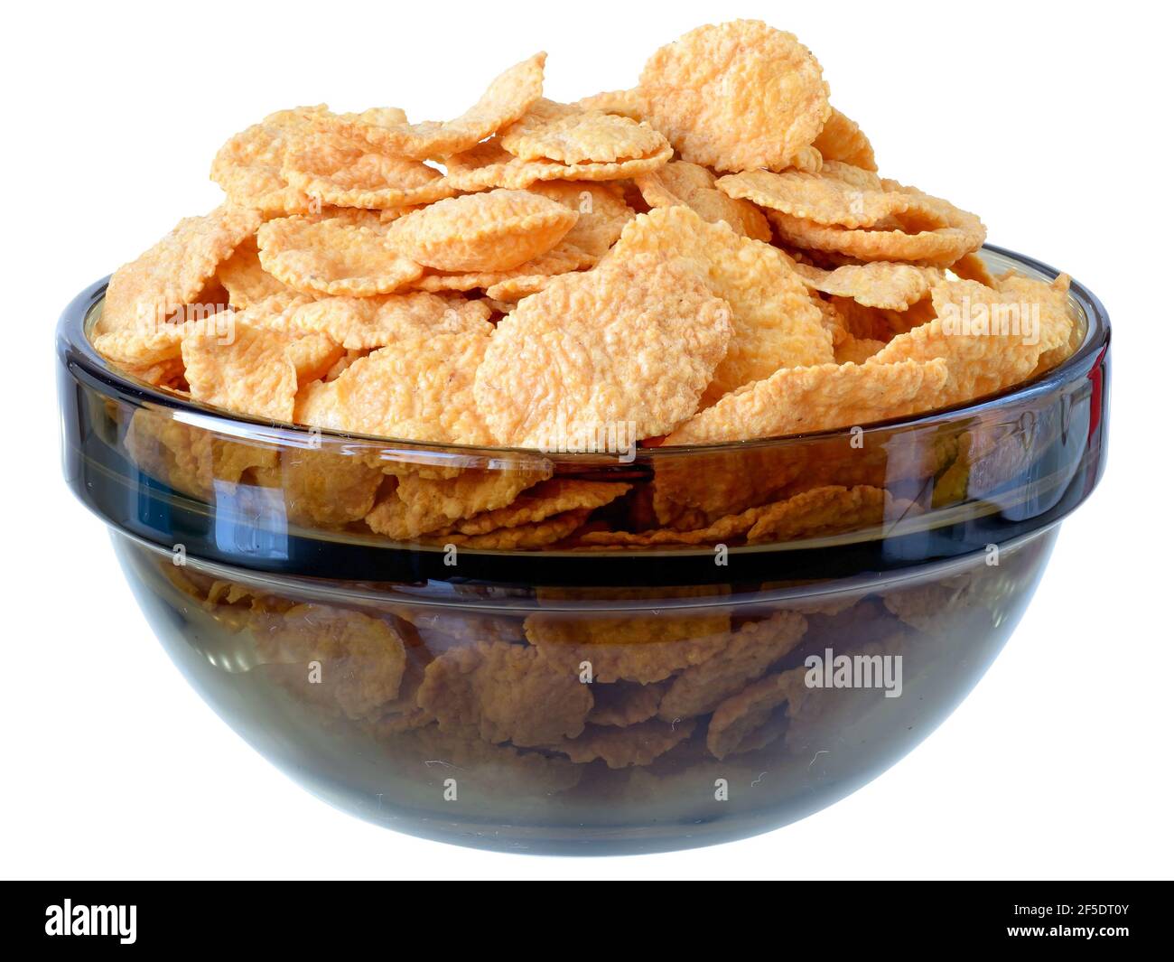 Bowl of cornflakes isolated on white background Stock Photo - Alamy