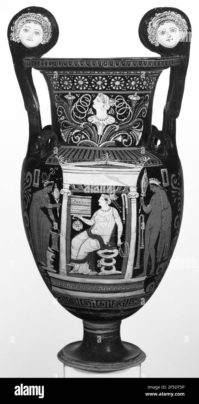 Apulian Red-Figure Krater with Mascarons. Patera Painter (Greek ...