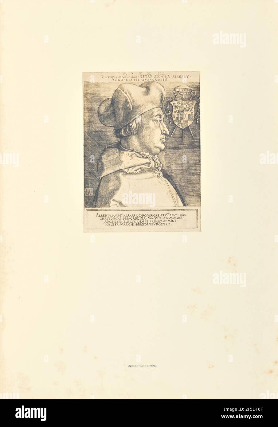 Albert de Mayence, vu de profil. Bisson Frères (French, active 1840 ...