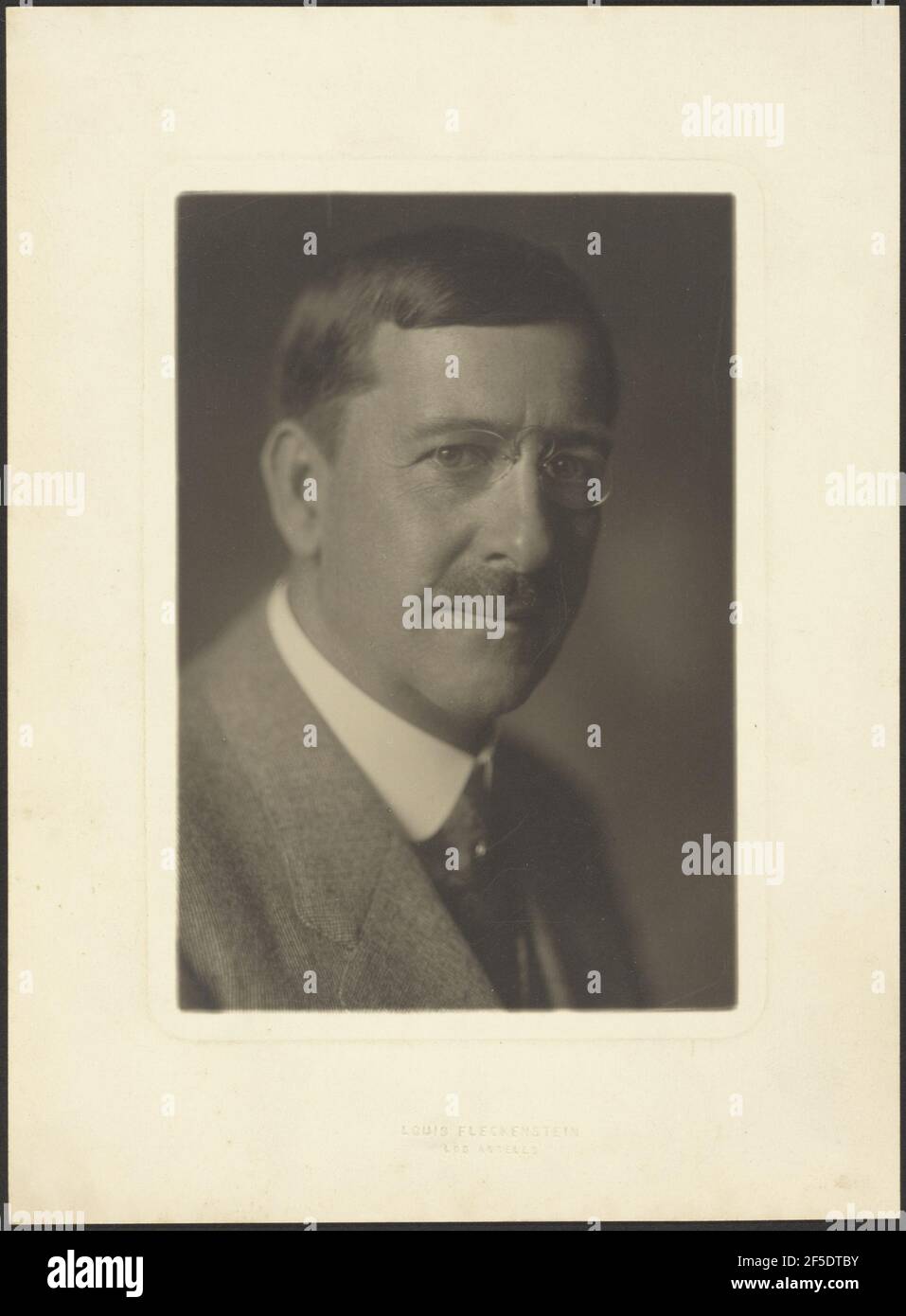 Portrait of a Man with Moustache. Louis Fleckenstein (American, 1866 ...