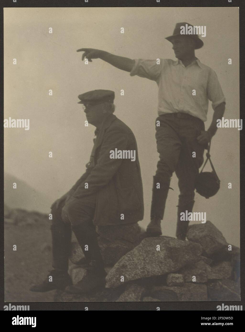Two Men Looking Left, Old Baldy Peak. Louis Fleckenstein (American ...