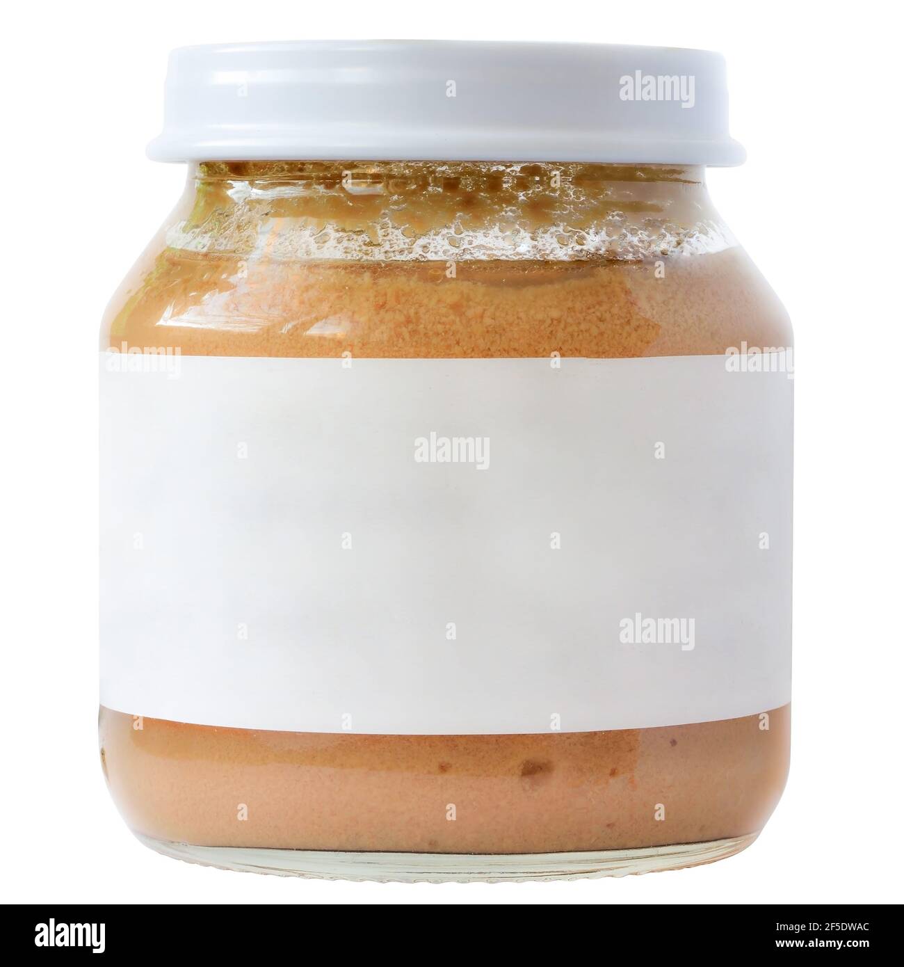jar of baby meat food isolated on a white background Stock Photo - Alamy