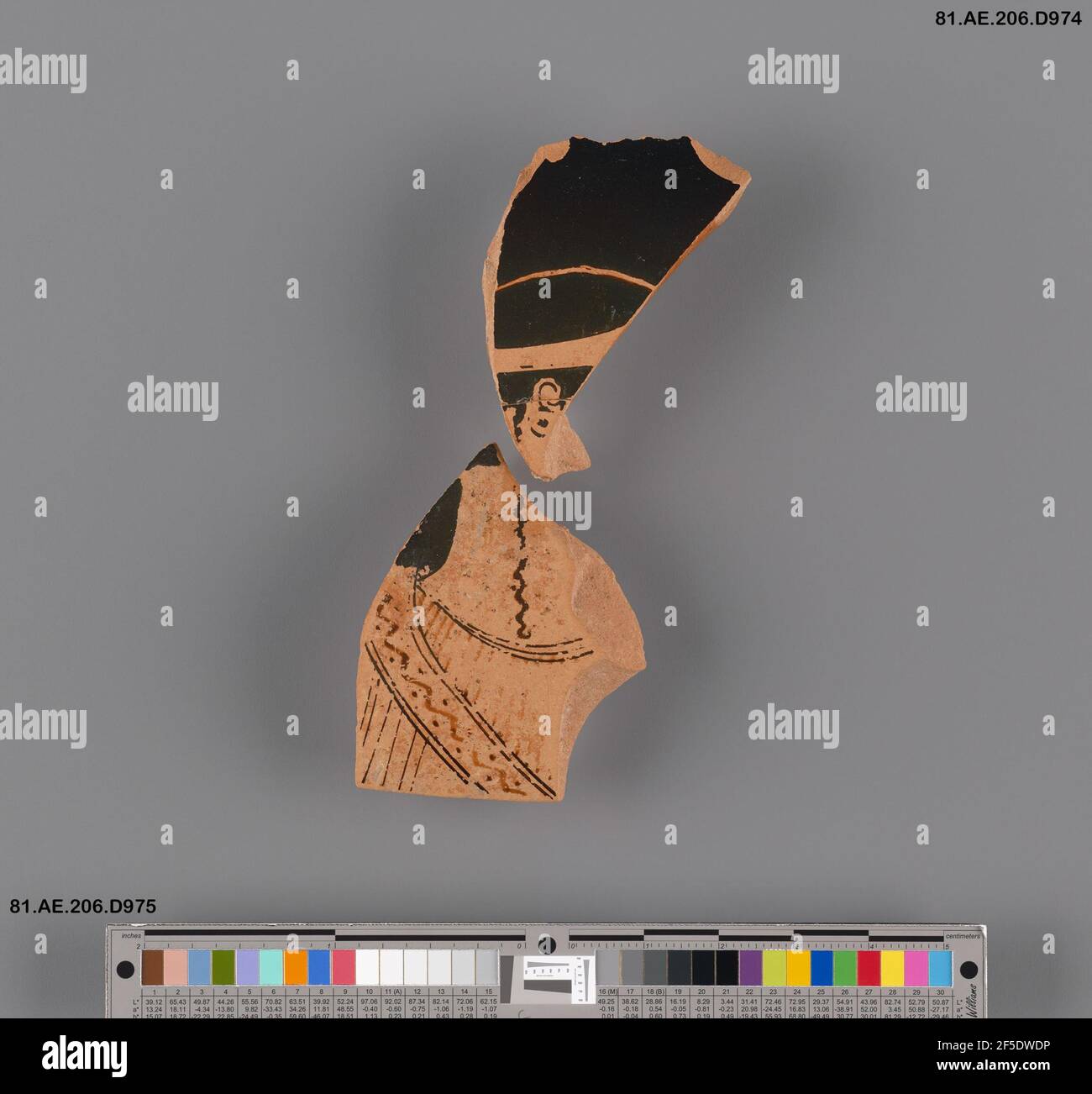 Attic Red-Figure Neck Amphora Fragment. Attributed to Berlin Painter ...