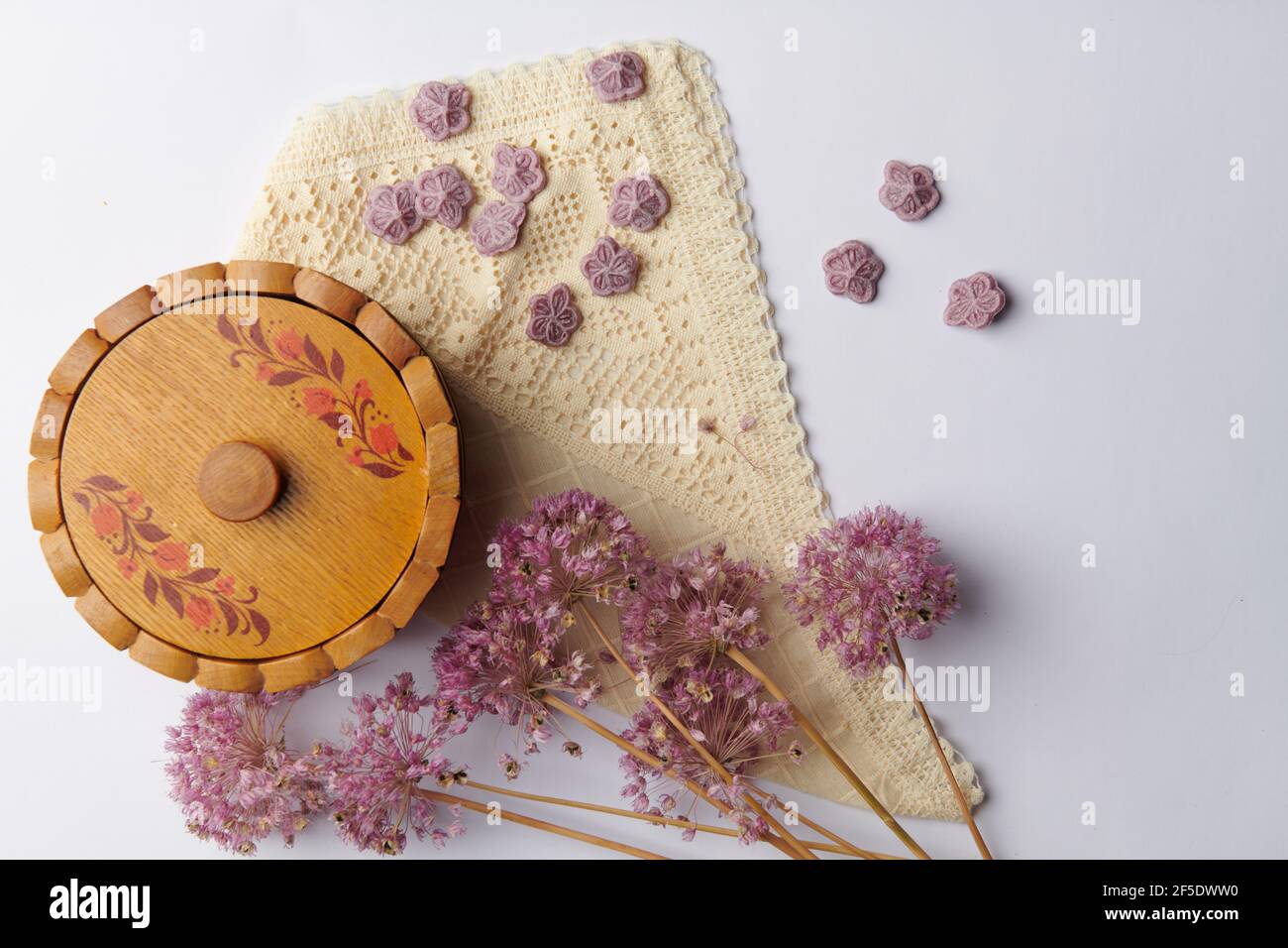 Bouquet Of Flowers And Sweets High Resolution Stock Photography and ...