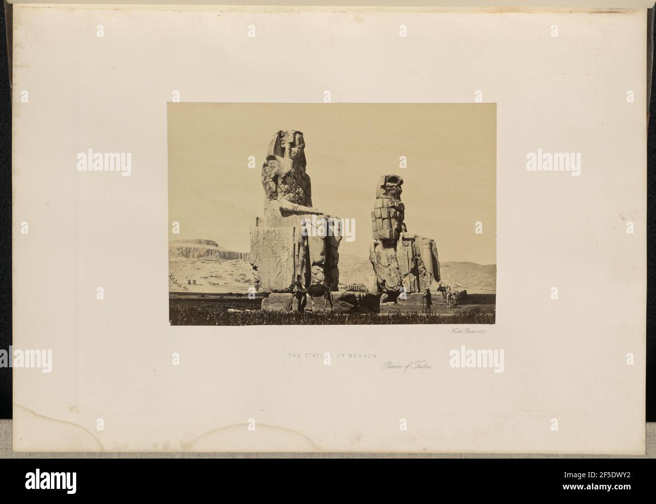 The Statues of Memnon, Plain of Thebes. Francis Frith (English, 1822 ...
