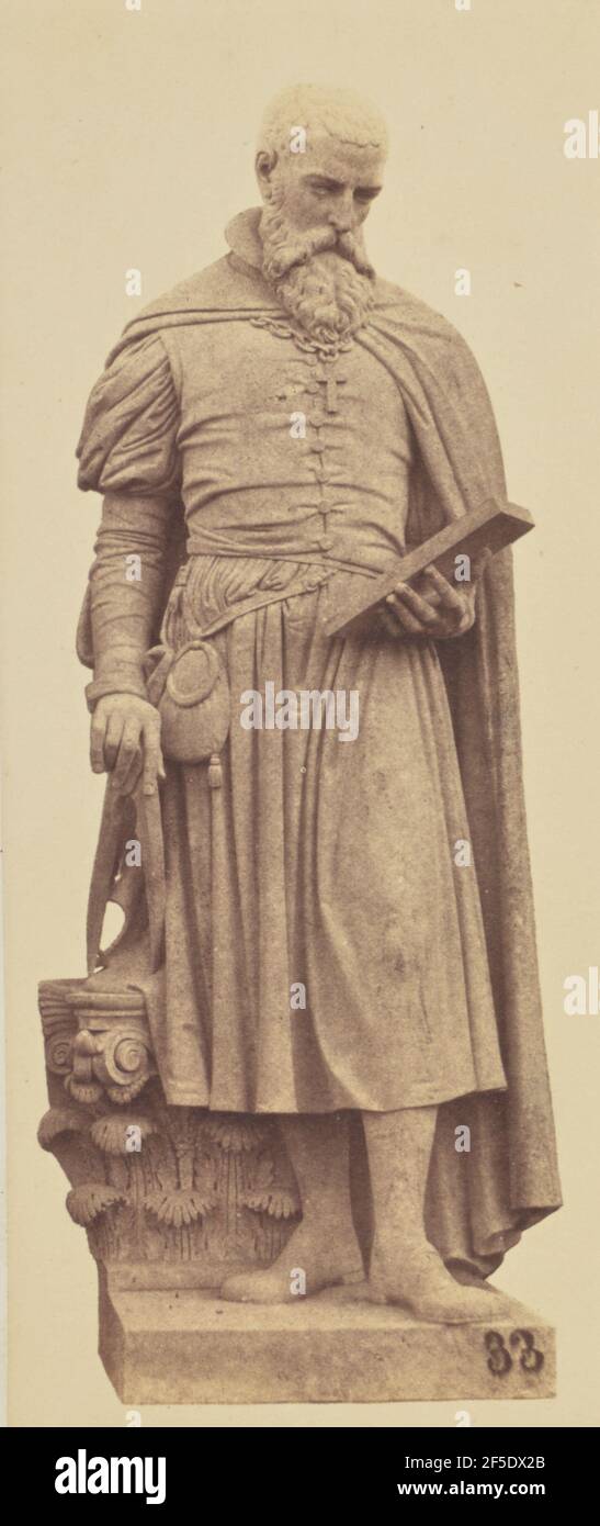 "Lescot", Statue by Henri Joseph François de Triqueti, Decoration of ...