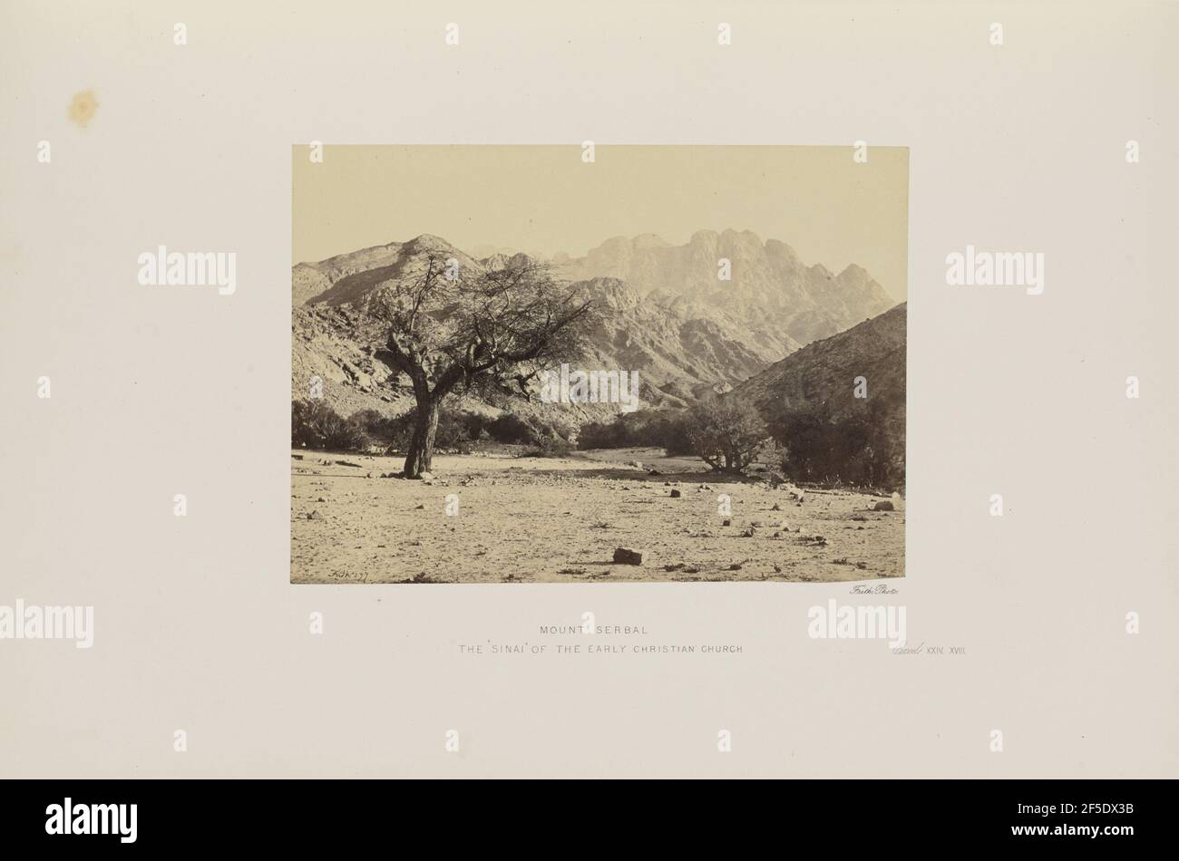 Mount Serbal. The "Sinai" of the Early Christian Church. Francis Frith ...