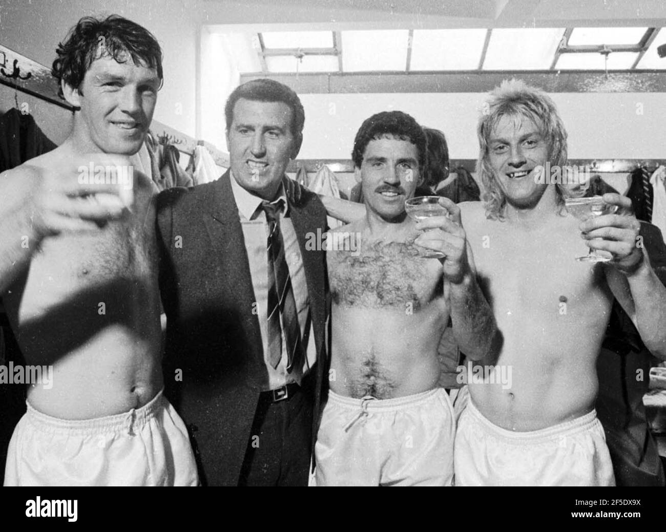 PORTSMOUTH FC, POMPEY PROMOTION CELEBRATIONS 1983, LEFT TO RIGHT BILL ...