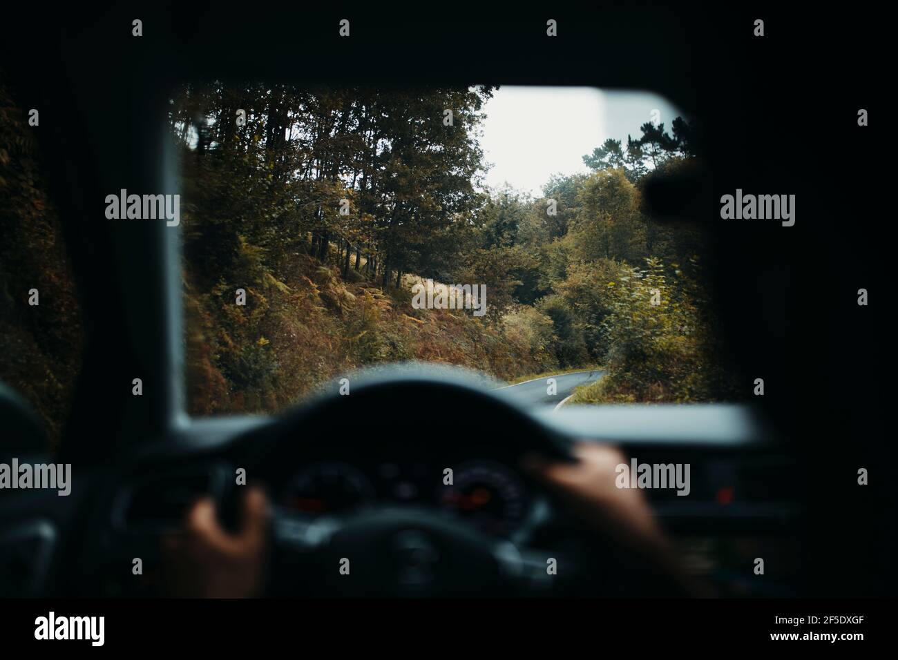 Car driver point of view hands wheel hi-res stock photography and ...