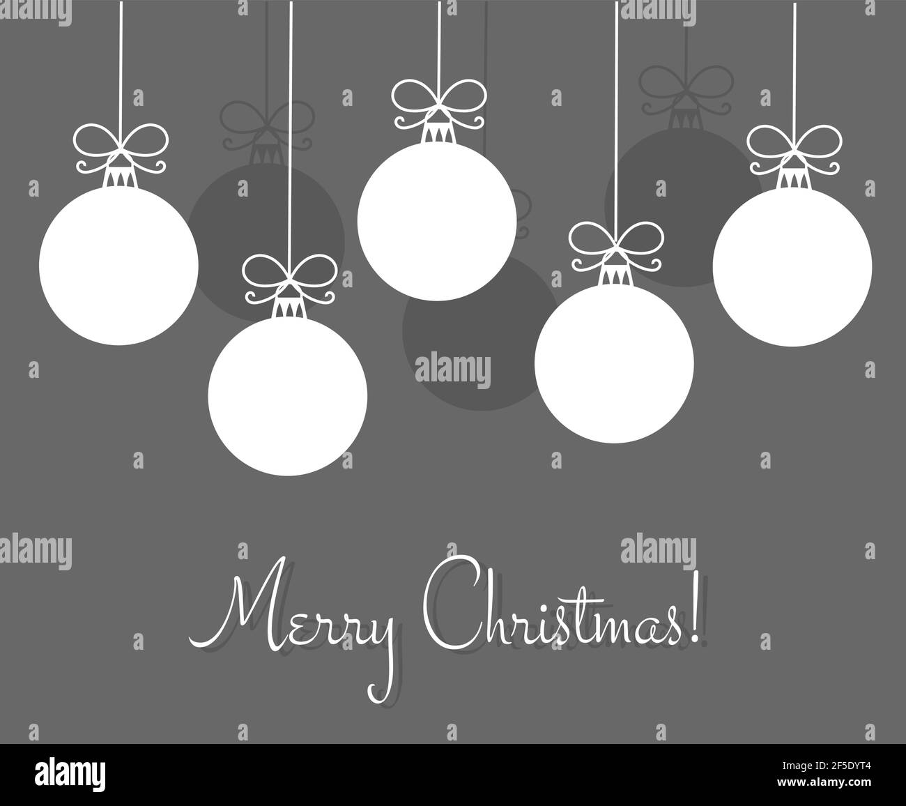 Christmas background baubles decor Black and White Stock Photos ...