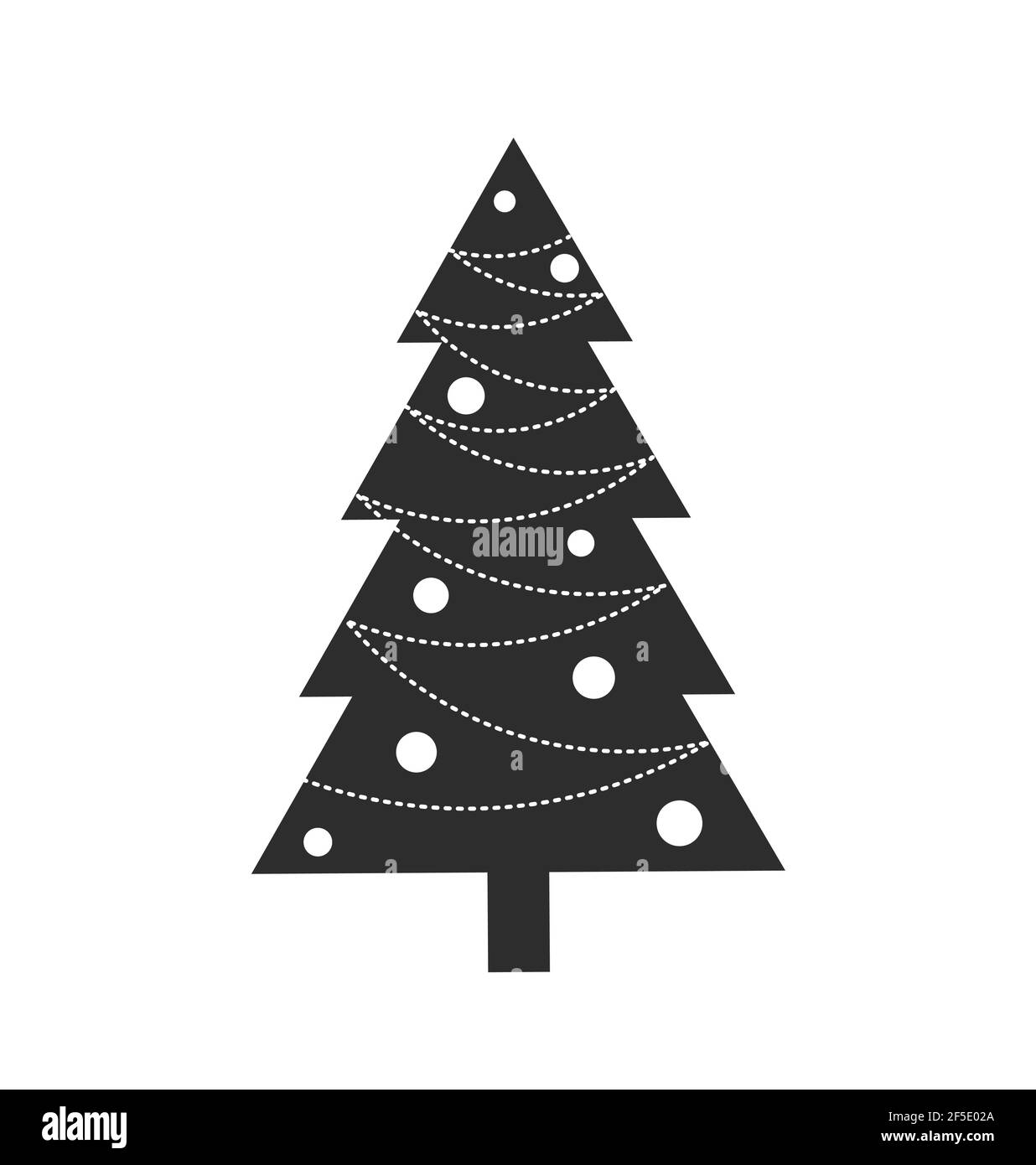 Christmas tree icon. Vector illustration Stock Vector Image & Art - Alamy
