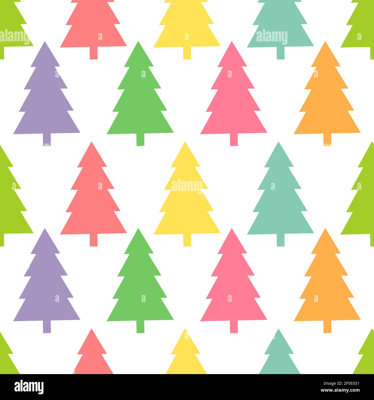 Christmas trees pattern. Vector illustration Stock Vector Image & Art ...