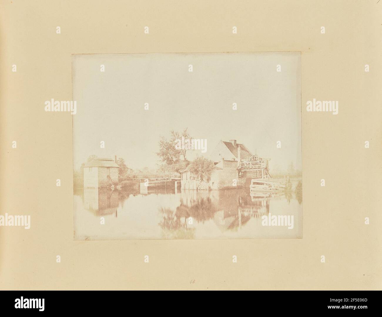 Sluice, at Orton. Samuel Buckle (British, 1808 - 1860 Stock Photo - Alamy