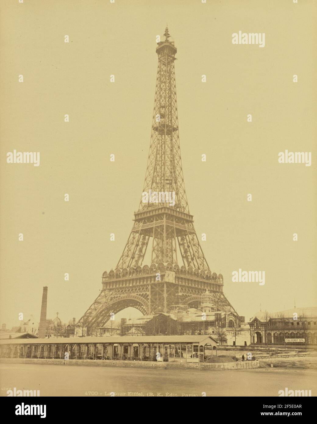 La tour Eiffel. Adolphe Block (French, 1829 - about 1900 Stock Photo ...