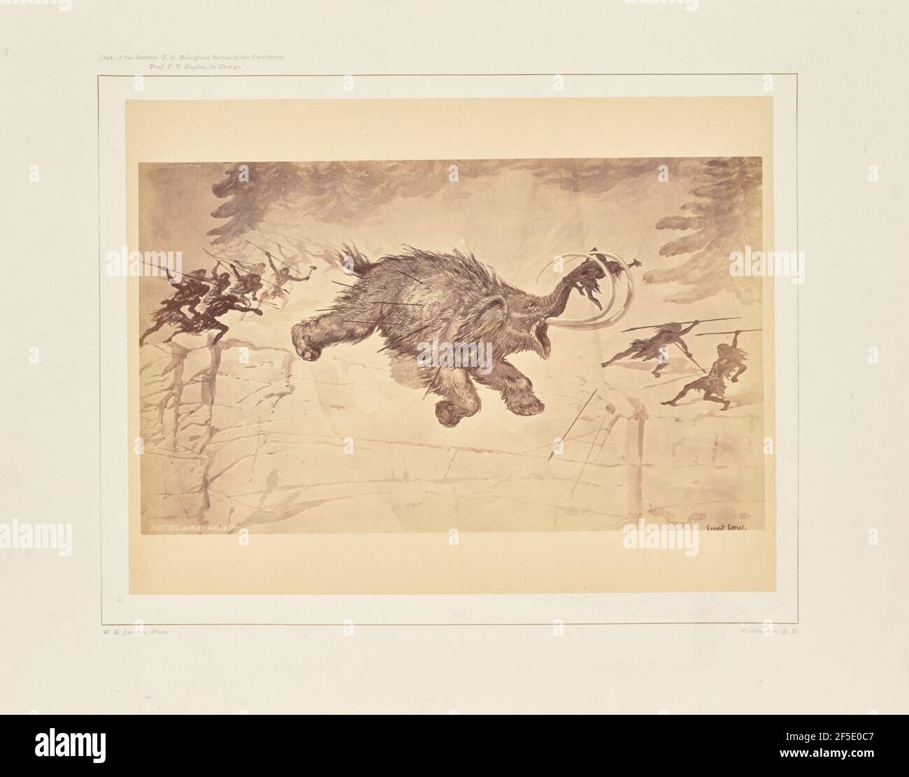 Hunting the Hairy Mammoth. William Henry Jackson (American, 1843 - 1942 ...