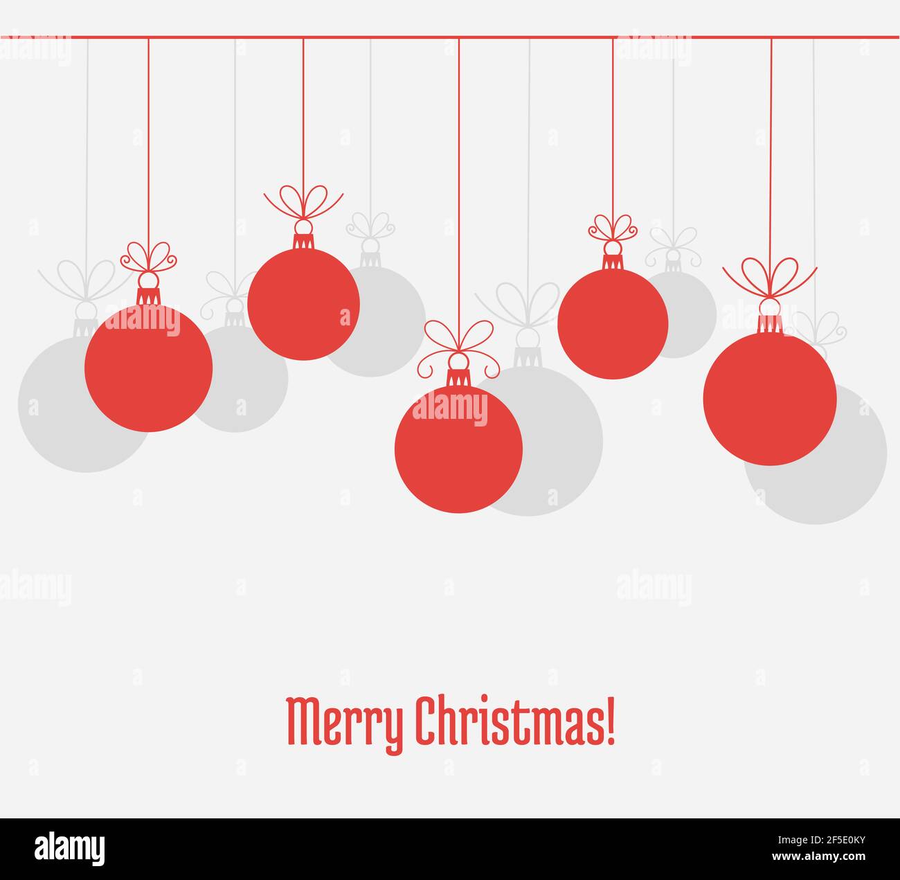 Christmas baubles background. Vector illustration Stock Vector Image ...