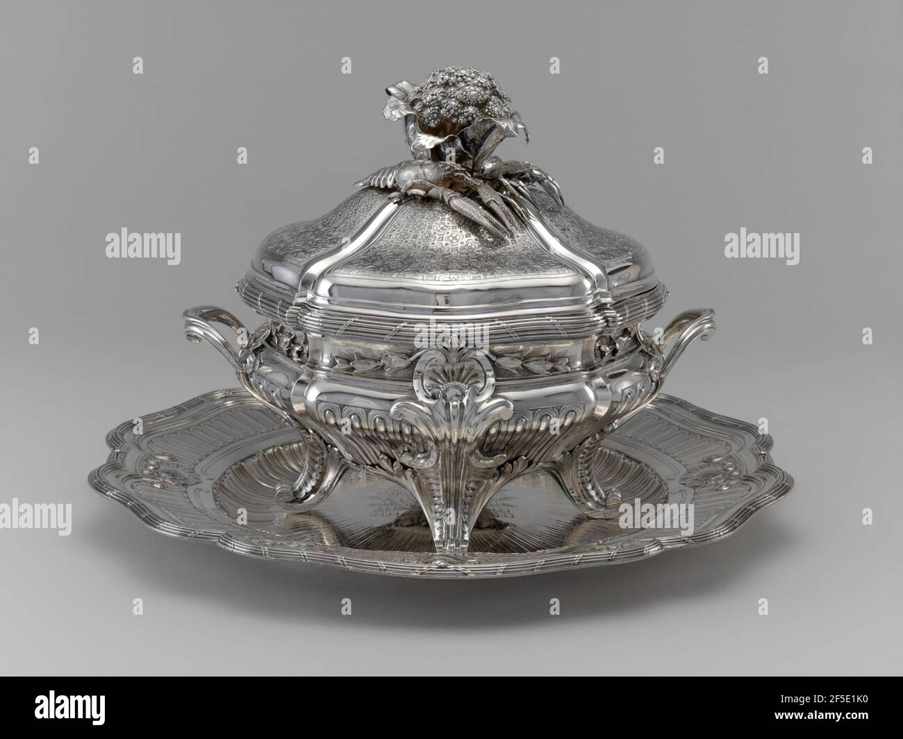 Lidded Tureen, Liner and Stand (one of a pair). Thomas Germain (French ...