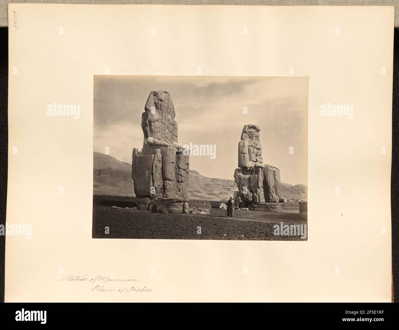 Statues of Memnon, Plain of Thebes. Francis Frith (English, 1822 - 1898 ...