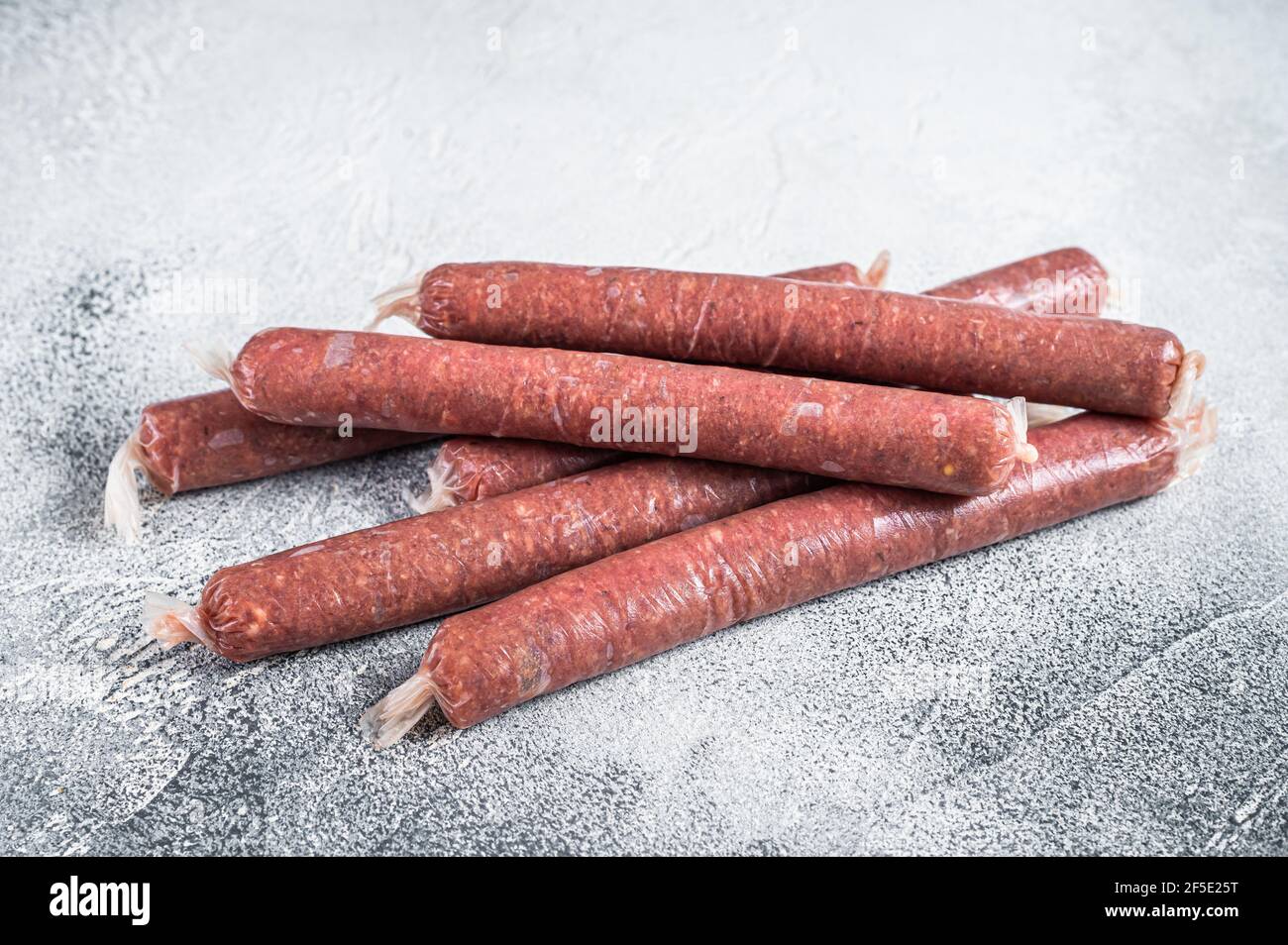 Sausages with skins hi-res stock photography and images - Alamy