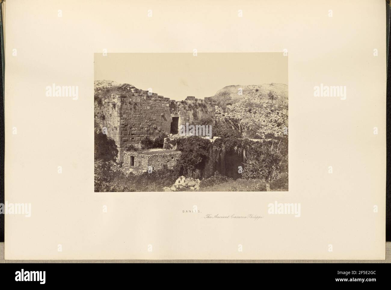 Banias, The Ancient Caesarea Philippi. Francis Frith (English, 1822 ...