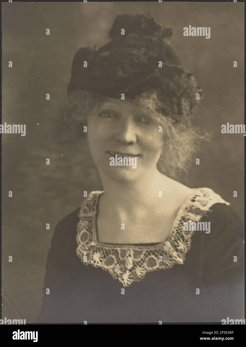 Portrait of a Woman in Lace Collar. Louis Fleckenstein (American, 1866 ...