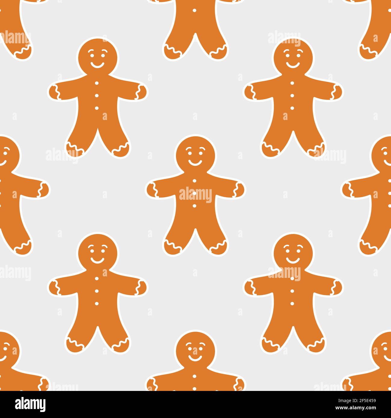 Gingerbread man seamless pattern. Christmas vector illustration Stock ...