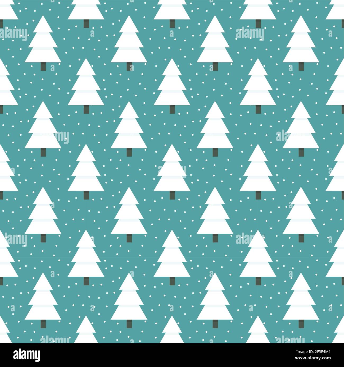 White Christmas trees winter pattern. Vector illustration Stock Vector ...