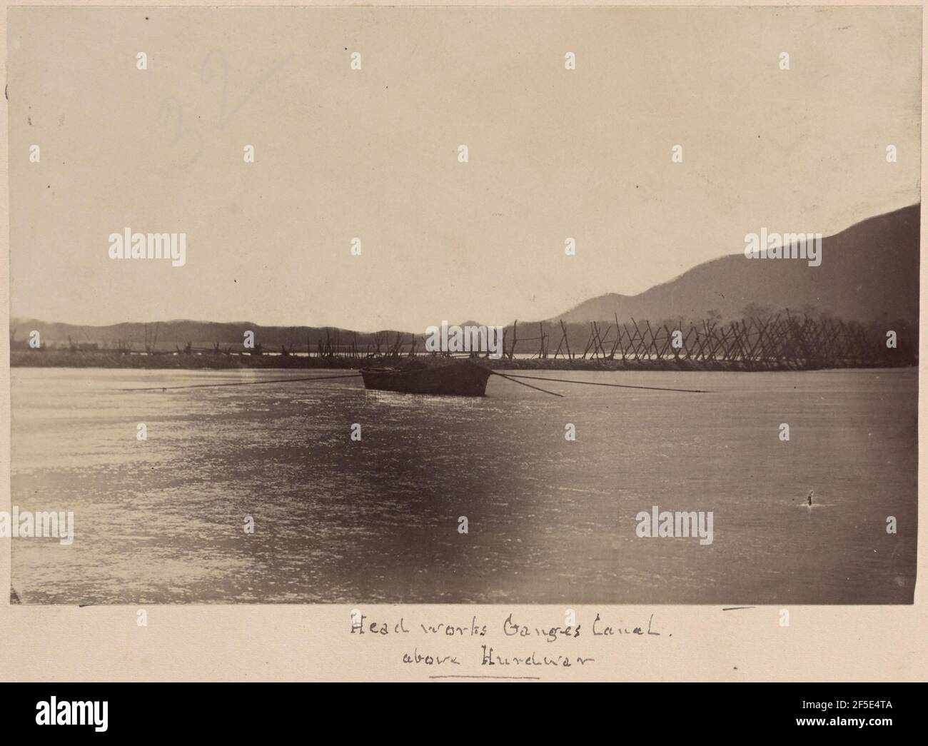 Headworks Ganges Canal, above Hurdwar. Unknown Stock Photo - Alamy