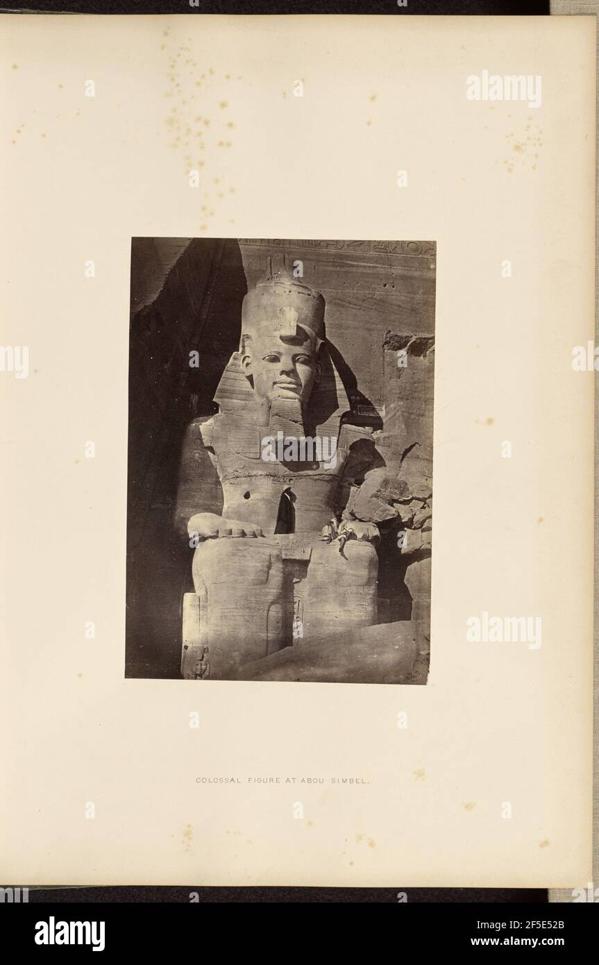 Colossal Figure at Abou Simbel. Francis Frith (English, 1822 - 1898 ...