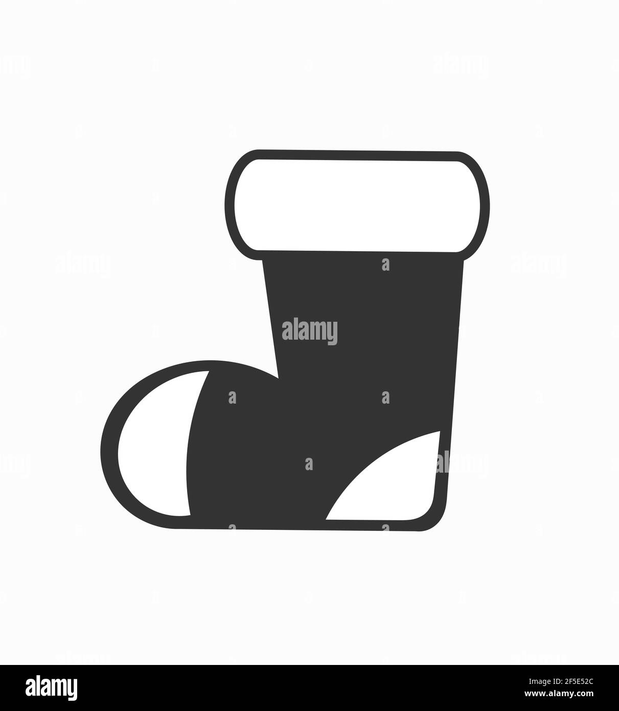 Christmas stocking icon. Vector illustration Stock Vector Image & Art ...