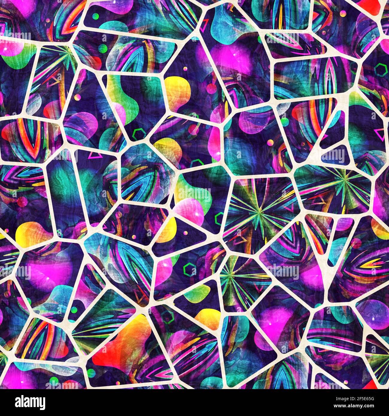 Seamless geo tile shape collage surface pattern Stock Photo - Alamy