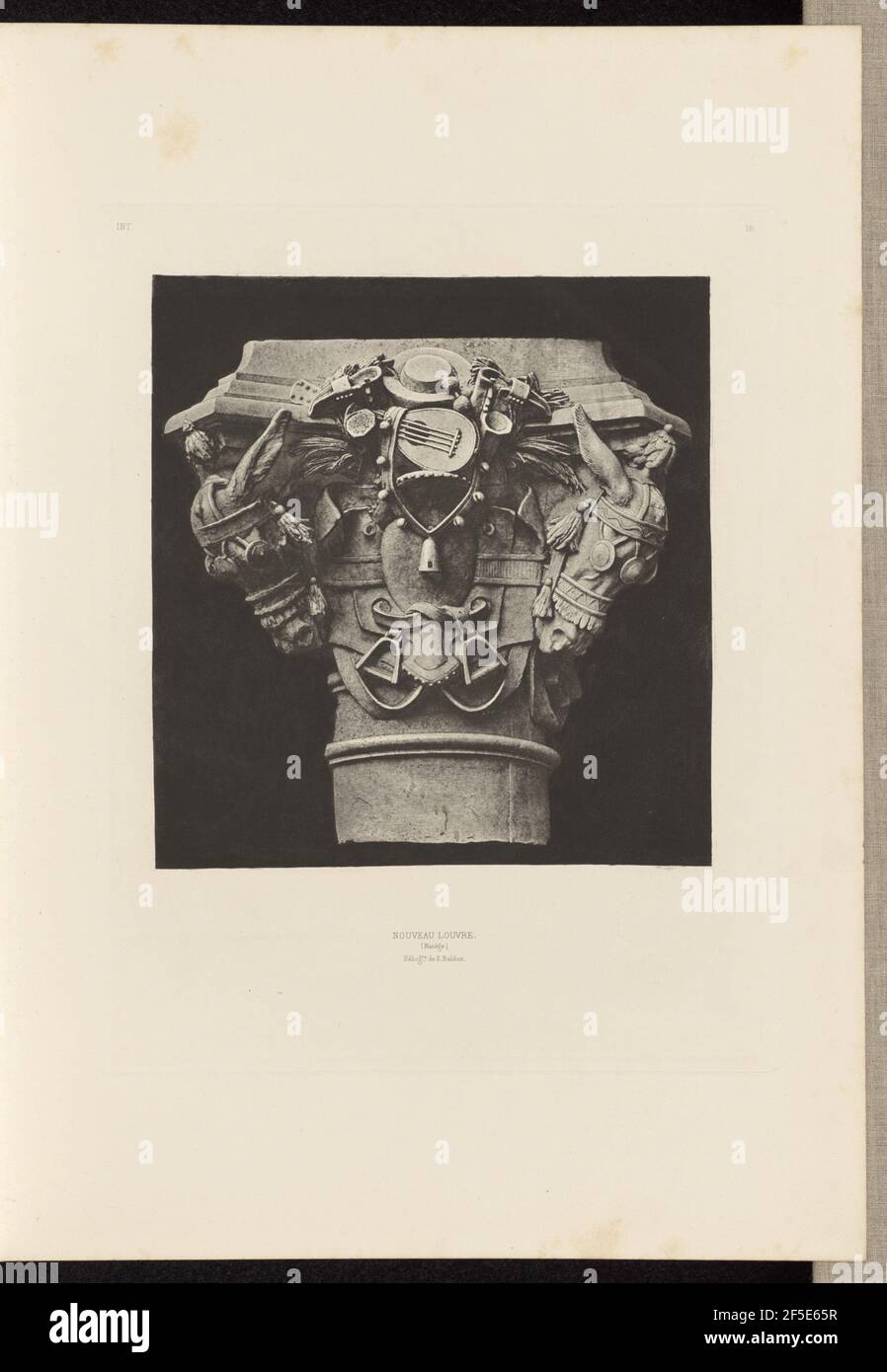 Nouveau Louvre (Manège). Édouard Baldus (French, born Germany, 1813 ...