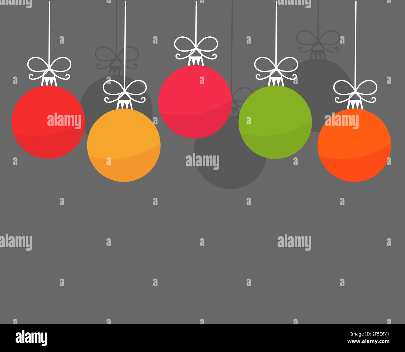 Christmas colorful baubles. Vector illustration Stock Vector Image ...