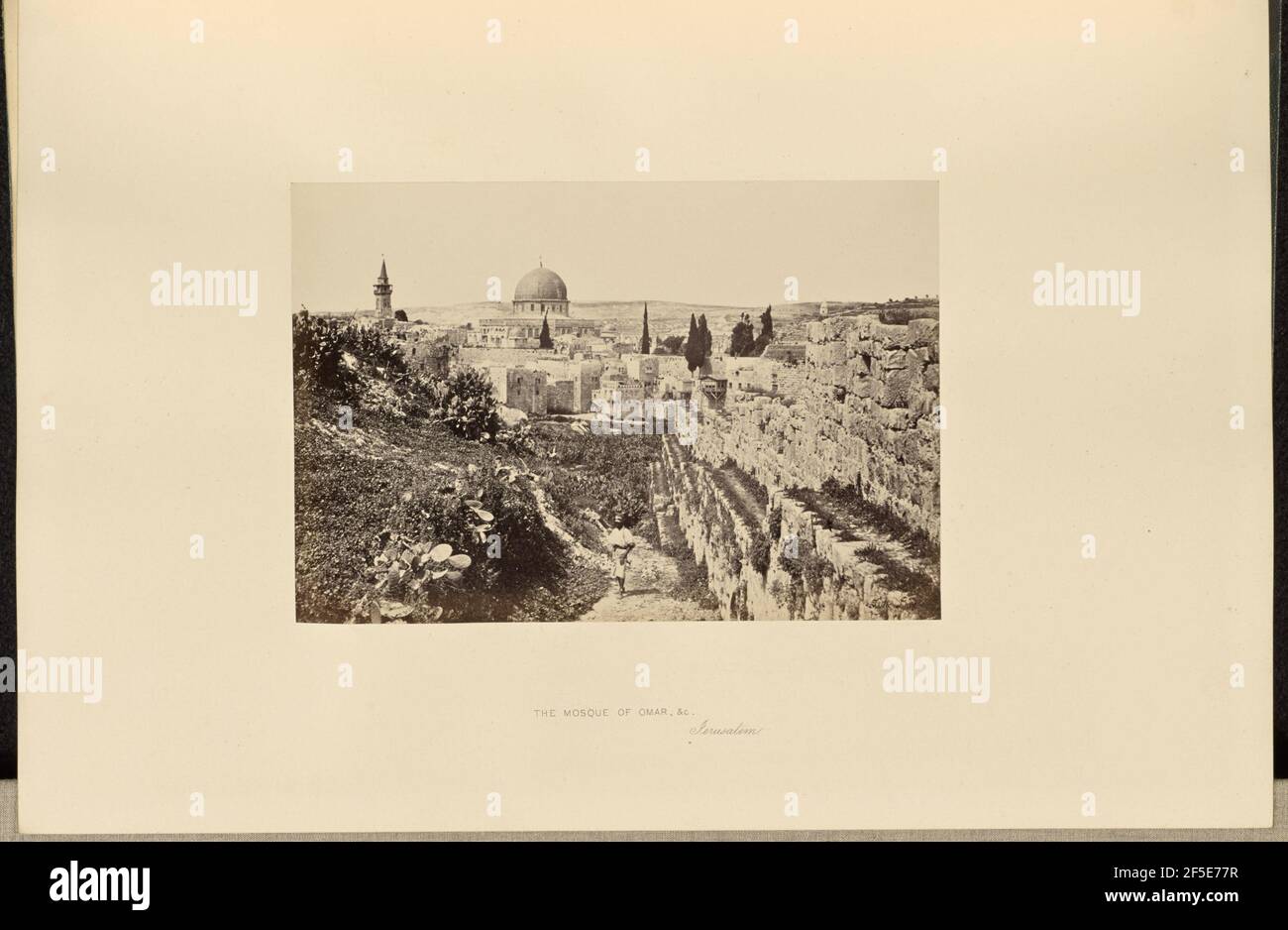 The Mosque of Omar, &c., Jerusalem. Francis Frith (English, 1822 - 1898 ...
