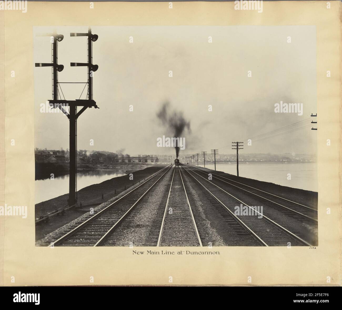 New Main Line at Duncannon. William H. Rau (American, 1855 - 1920 Stock ...