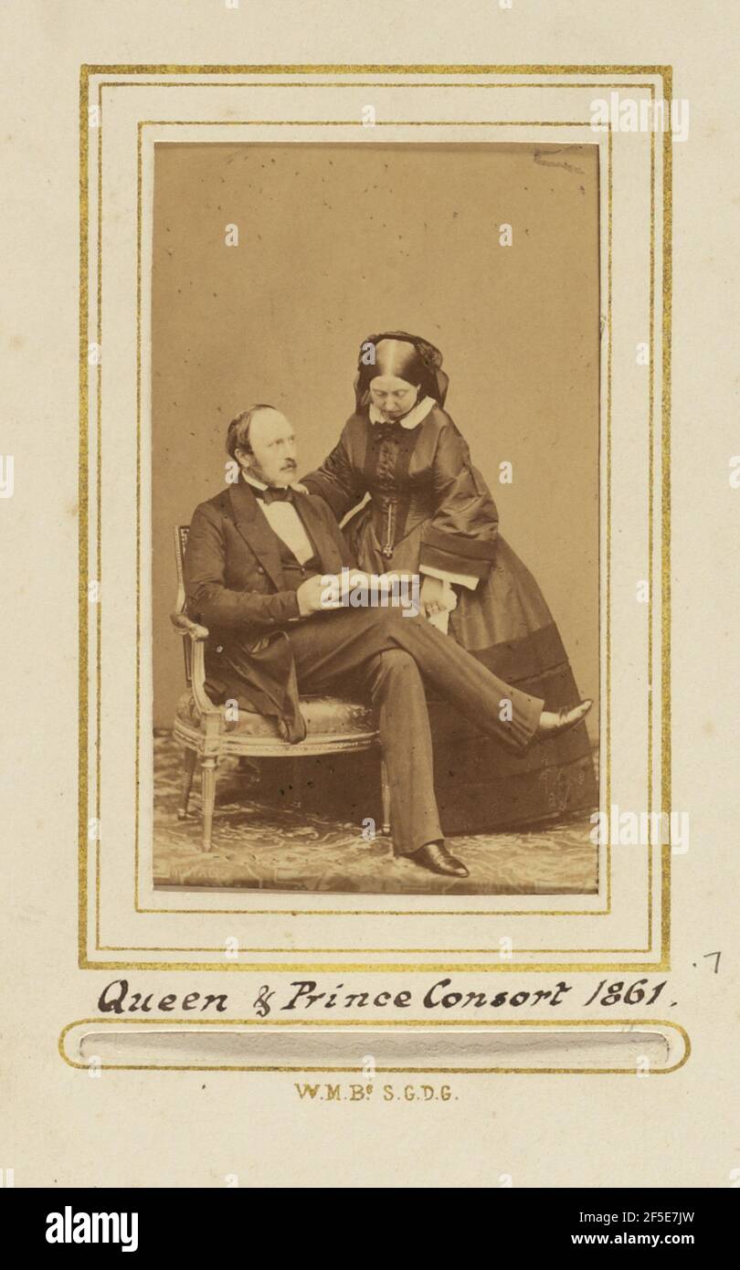 Queen & Prince Consort. deed.. John Jabez Edwin Mayall (English, 1813 ...