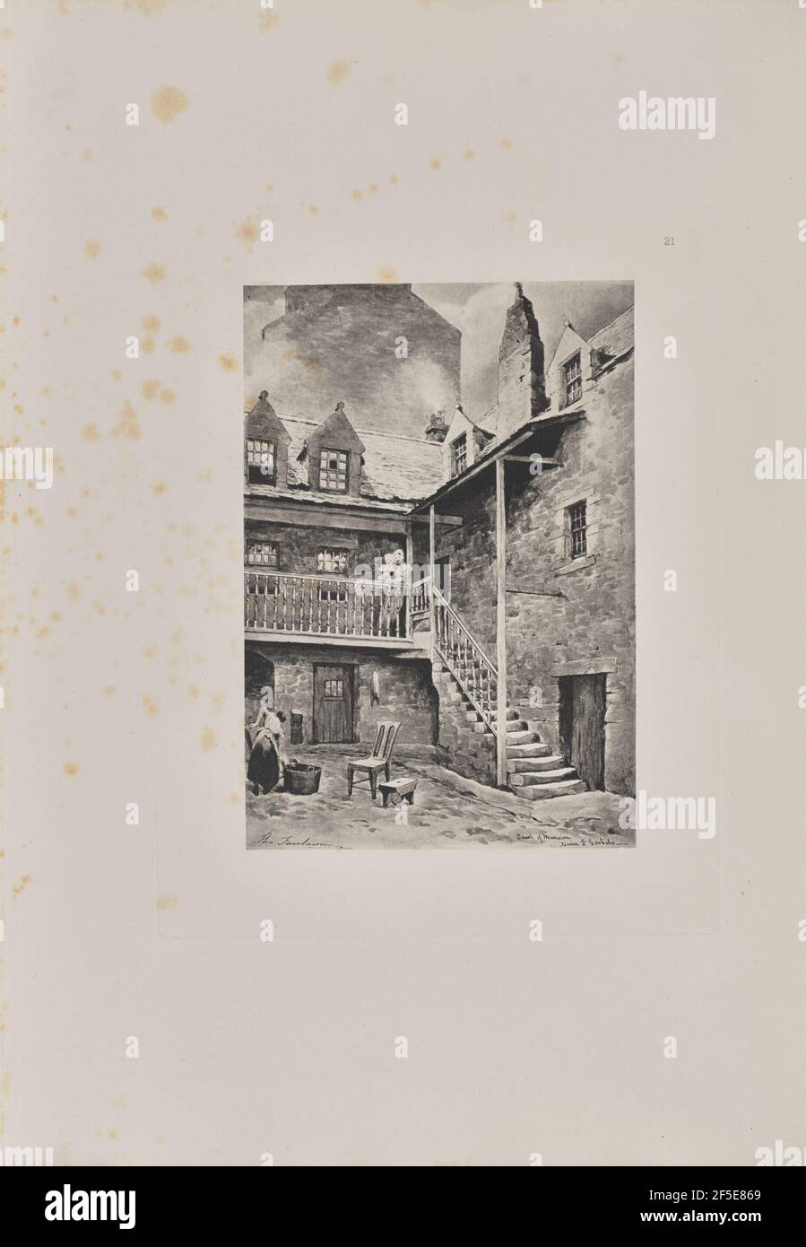 Court of an Old Mansion, Main Street, Gorbals. T. & R. Annan & Sons ...