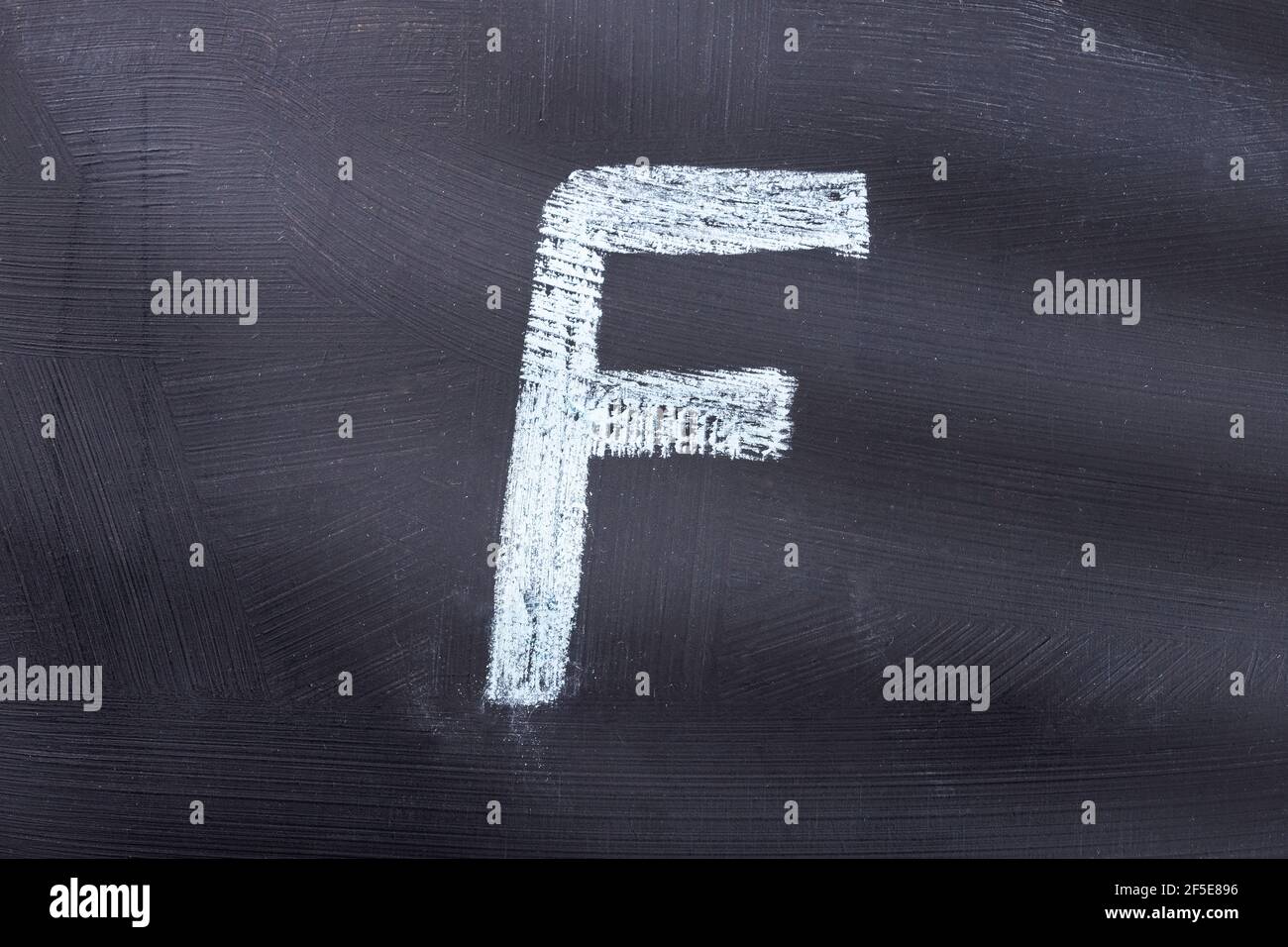 Letter F - Hand drawn alphabet font Stock Photo - Alamy