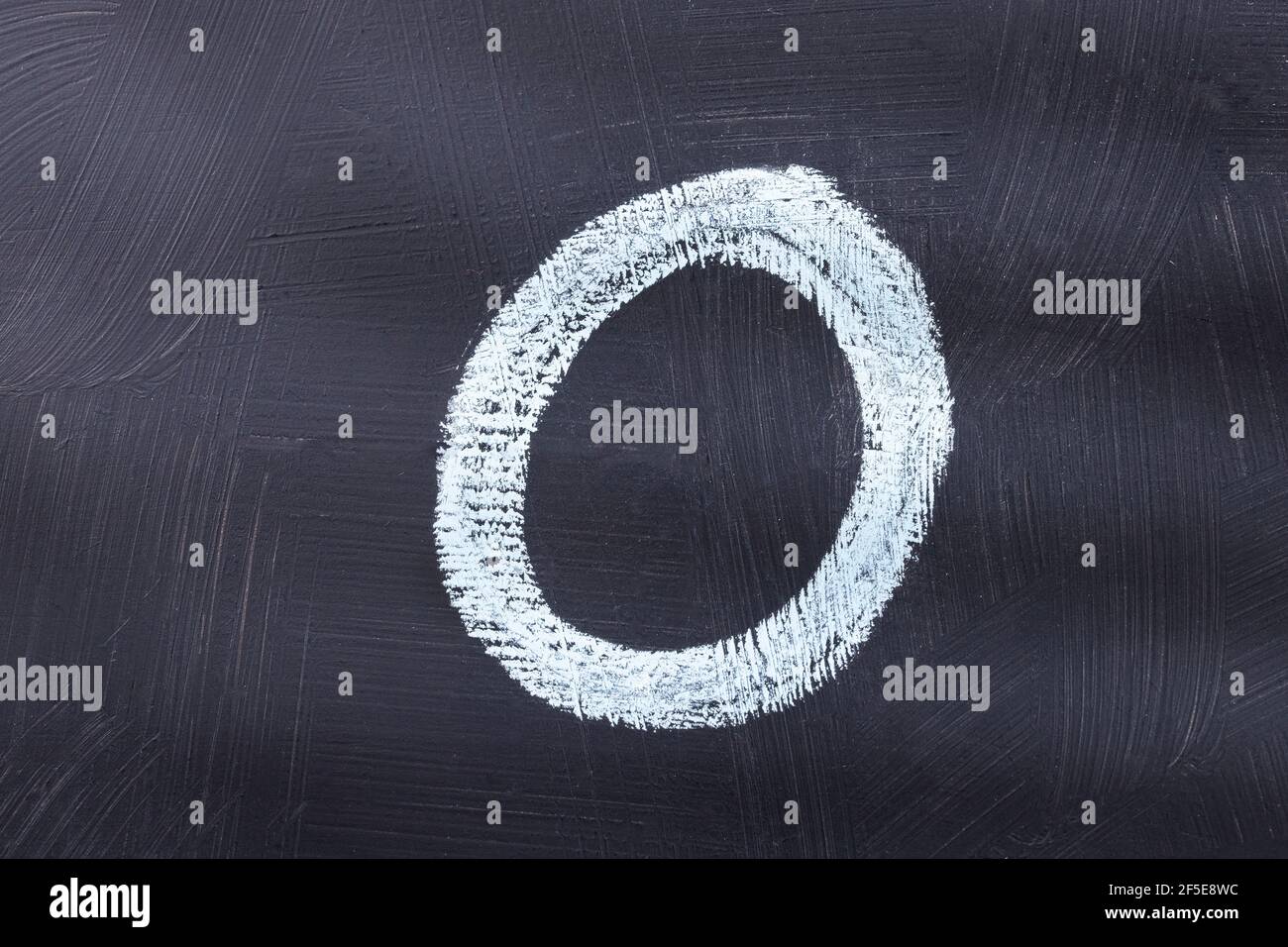 Letter O - Hand drawn alphabet font Stock Photo - Alamy