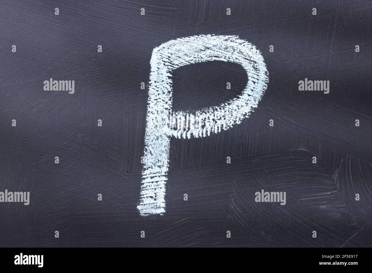 Letter P of the alphabet written with chalk Stock Photo - Alamy