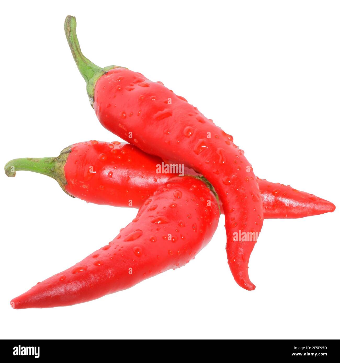 Red hot chili peppers stack isolated on a white background Stock Photo ...