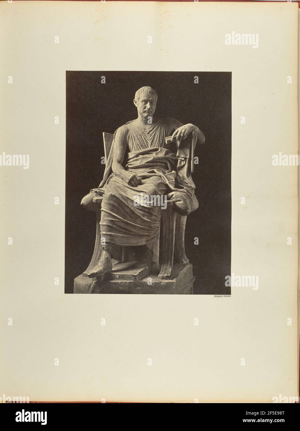 Ménandre. Vatican. James Anderson (British, 1813 - 1877 Stock Photo - Alamy