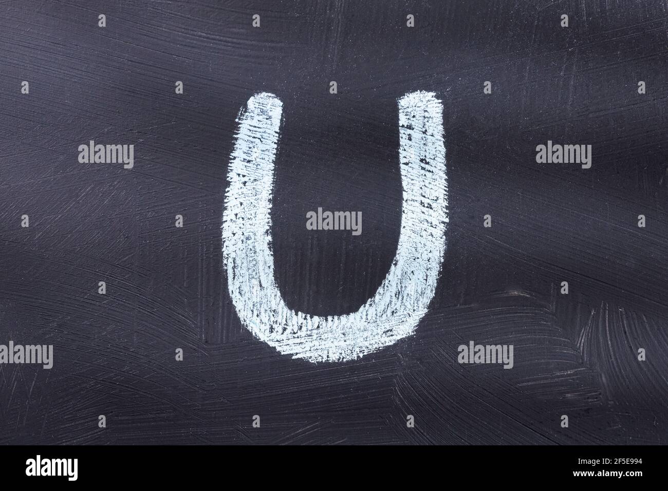 Letter U - Hand drawn alphabet font Stock Photo - Alamy